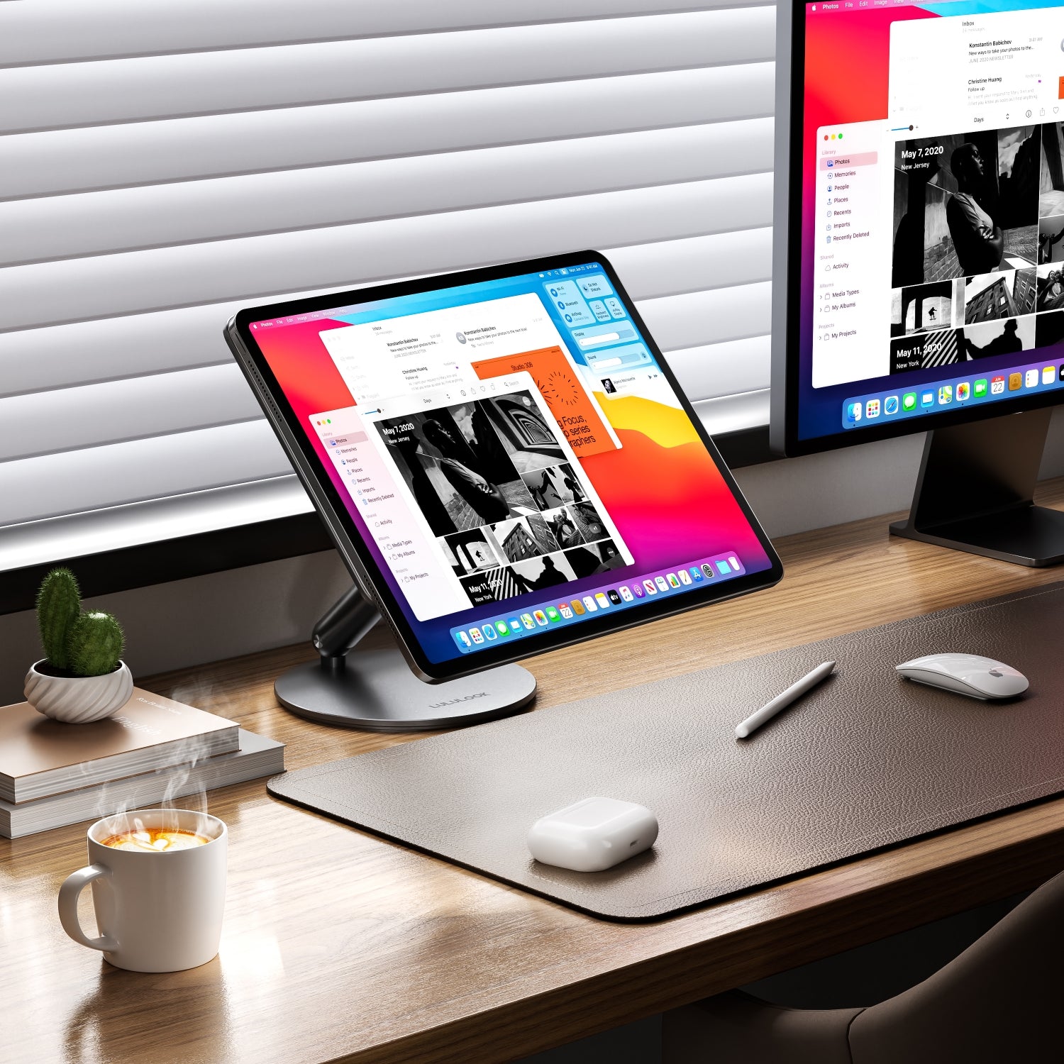 Buy LULULOOK 360 Rotating Foldable Magnetic iPad Stand - Lululook Official