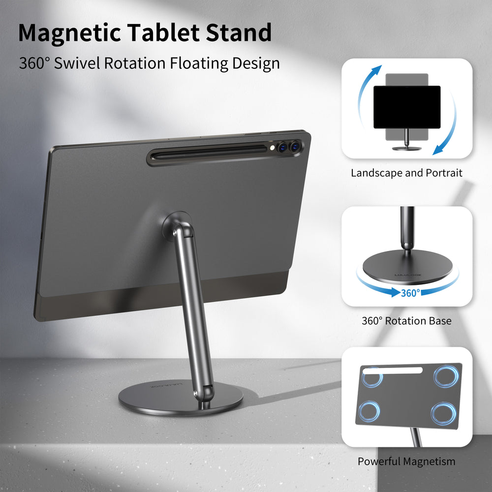 Lululook Magnetic Stand for Samsung Galaxy Tab S10/S9/S8 Ultra, S8+/FE ...