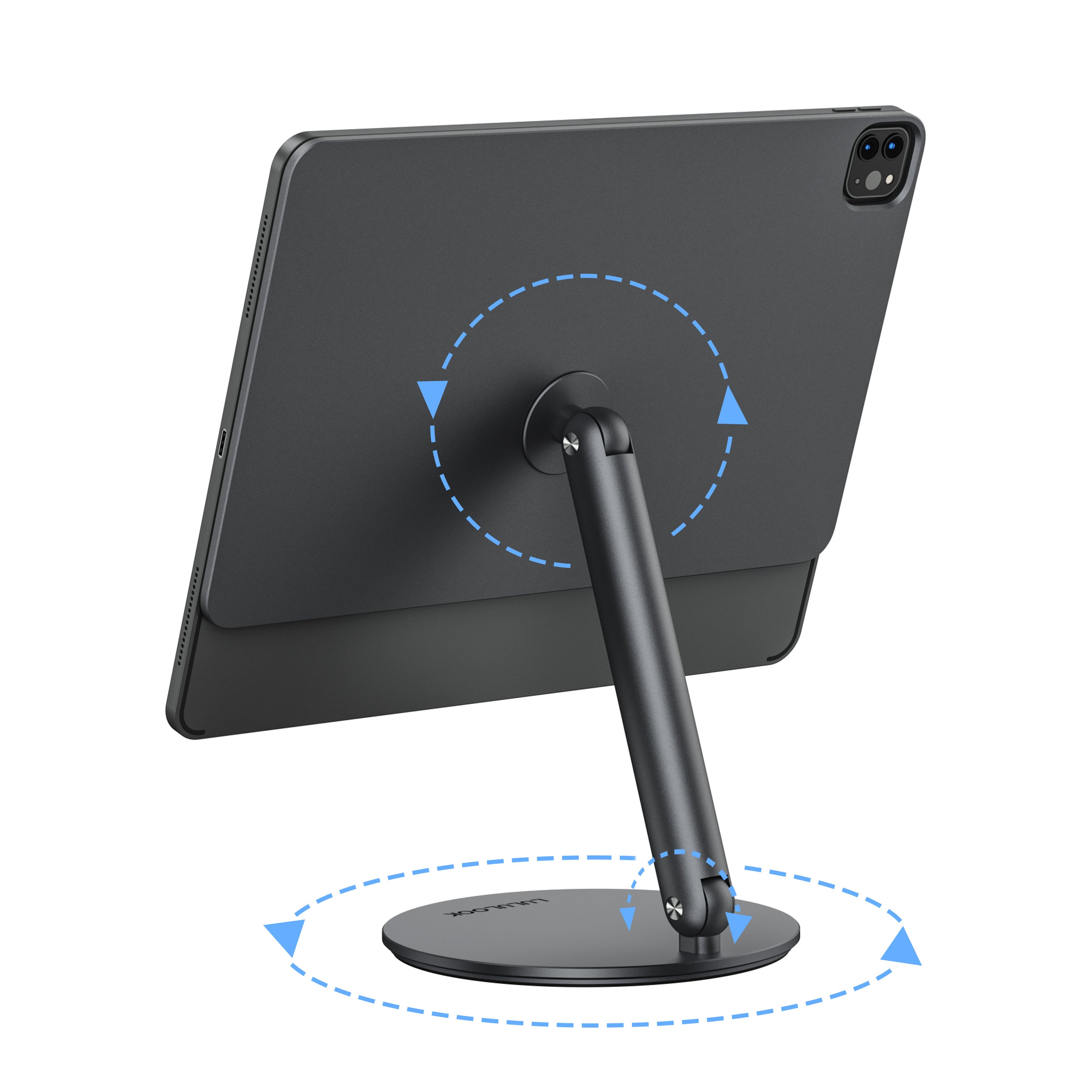 Lululook Foldable Magnetic iPad Stand, Magnetic iPad Pro Holder for Desk